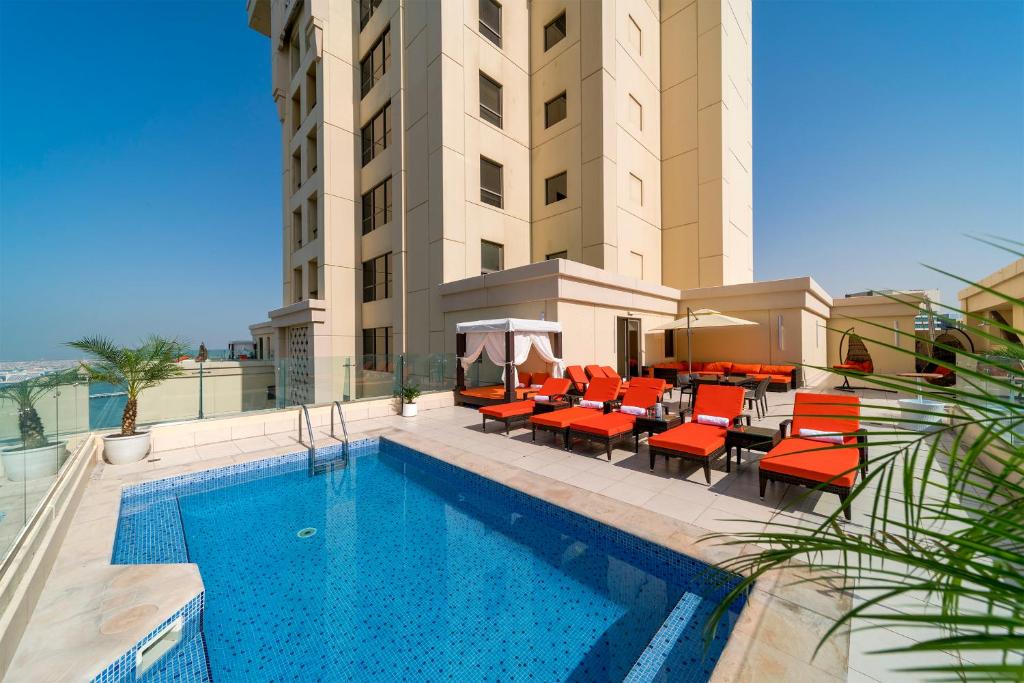 Dubai JBR Amaz Penthouse front sea 5 plus 1 Bdr private Climatized pool ...