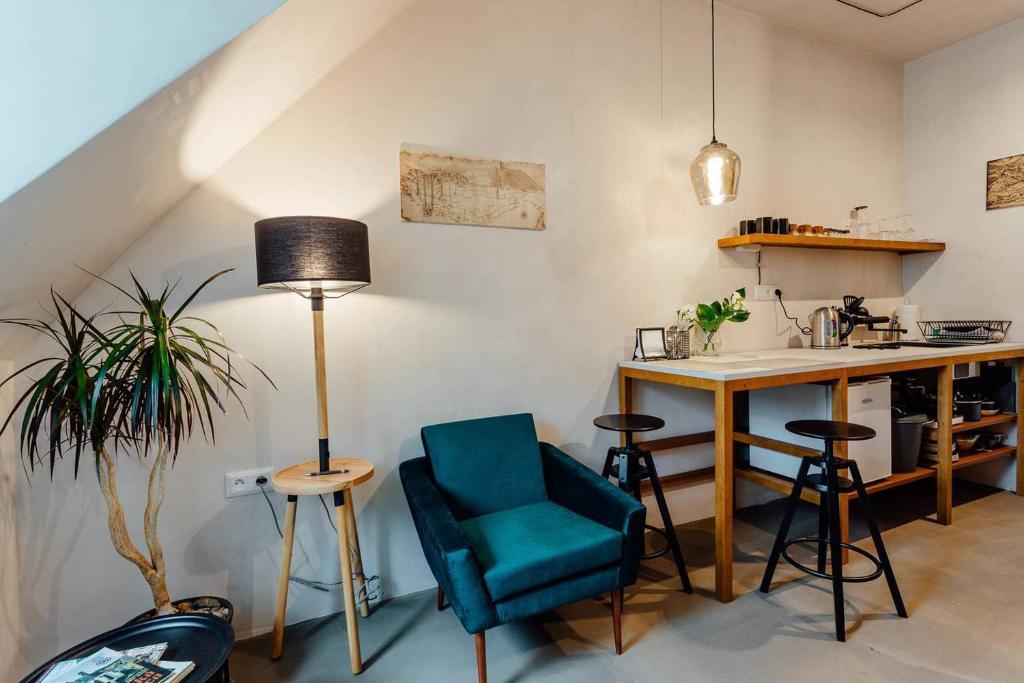 Cozy Blue House Apartment in heart of Old Town, Banská Štiavnica ...