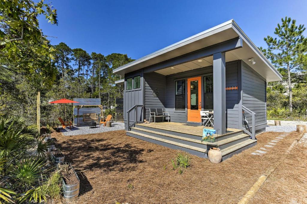 Mid-Century Modern Beach Cottage with Fire Pit!, Seagrove Beach ...