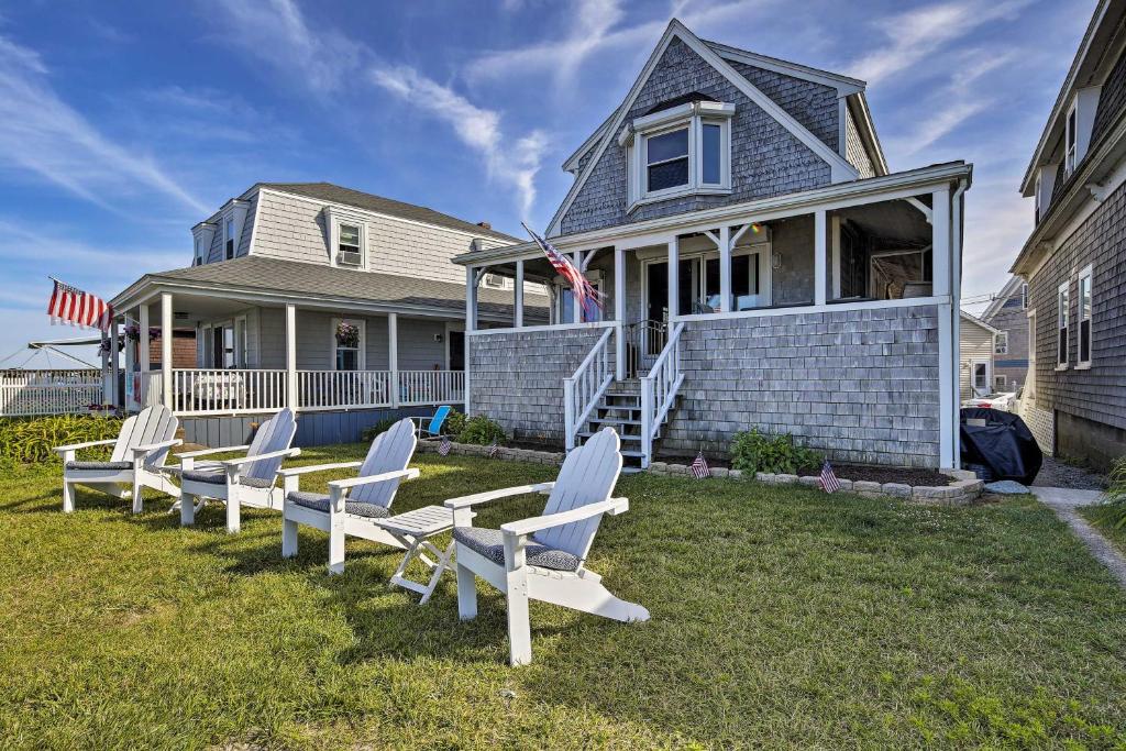 Oceanfront Cape Cod Home with Porch, Yard and Grill!, Marshfield ...