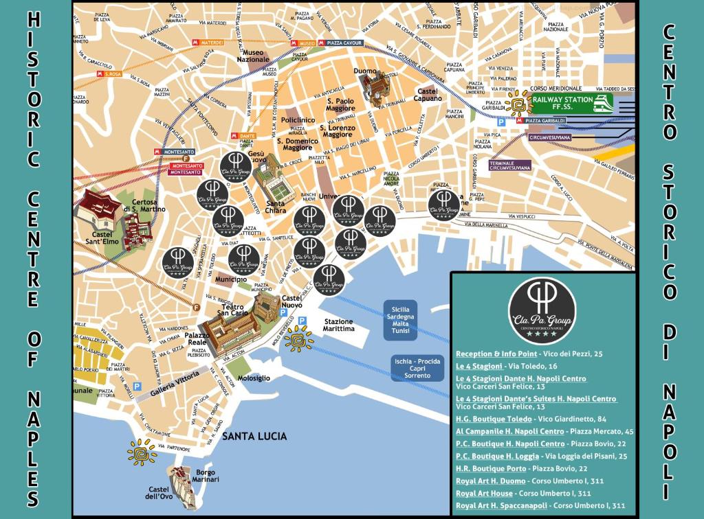 Naples Hotel Map Amalfi Coast Maps Towns & Cities