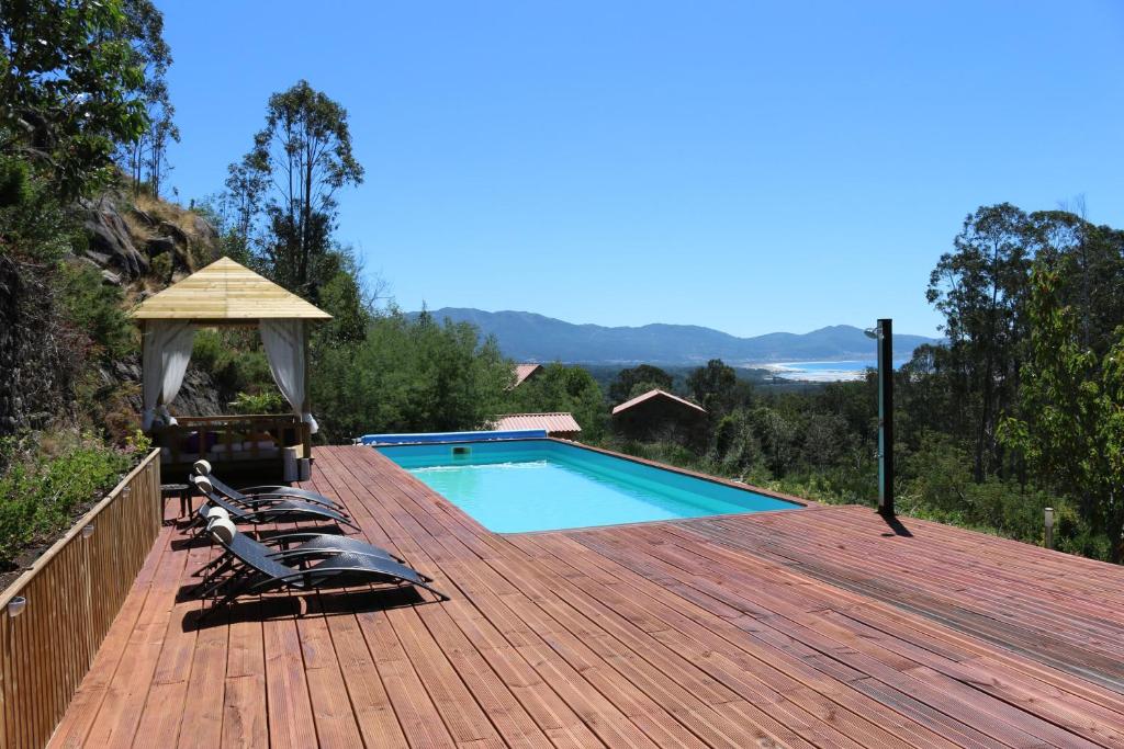 11 Bedrooms House With Sea View Private Pool And Jacuzzi At San Cibran 8 Km Away From The Beach - Mazaricos