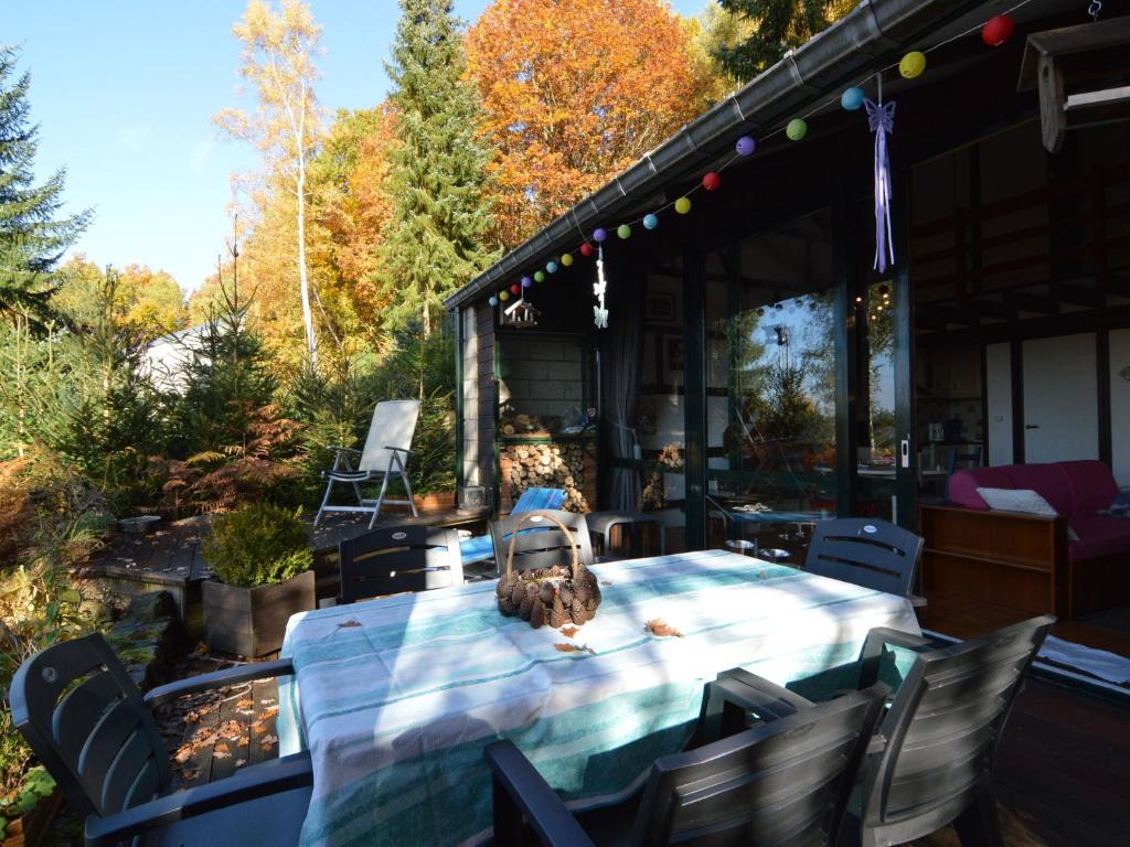 Holiday home with an Ardennian style, boasting a large terrace, located ...