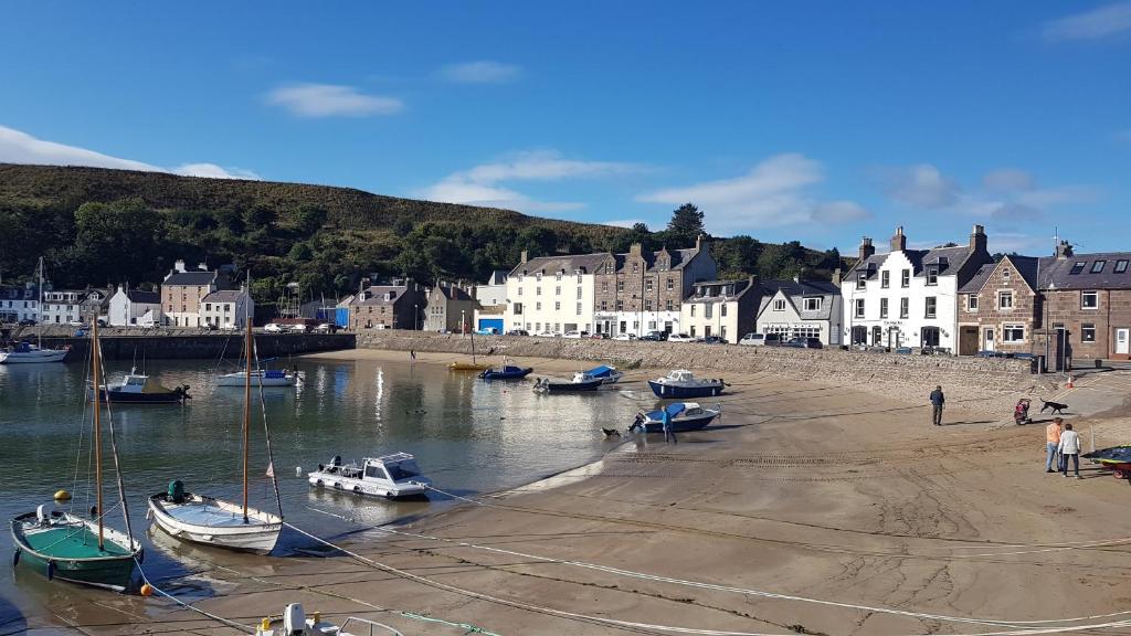 Stonehaven ground floor home with a spectacular harbour view ...