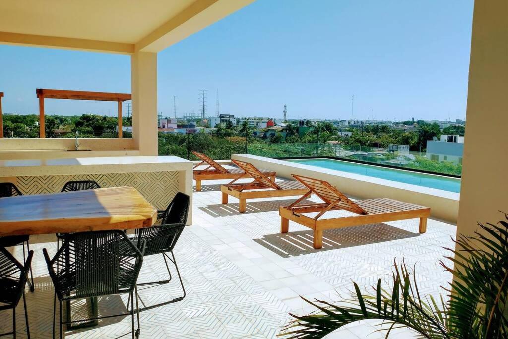 Kaab Atp New Apt With Rooftop Pool, Cozy. - Cozumel