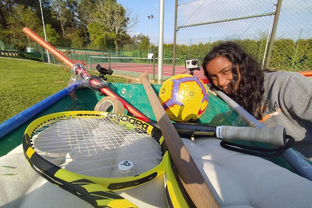 Casa con piscina, padel, tenis y BBQ en Cambre