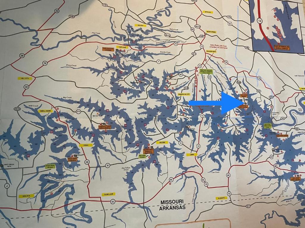 Table Rock Lake Map With Mile Markers | Cabinets Matttroy