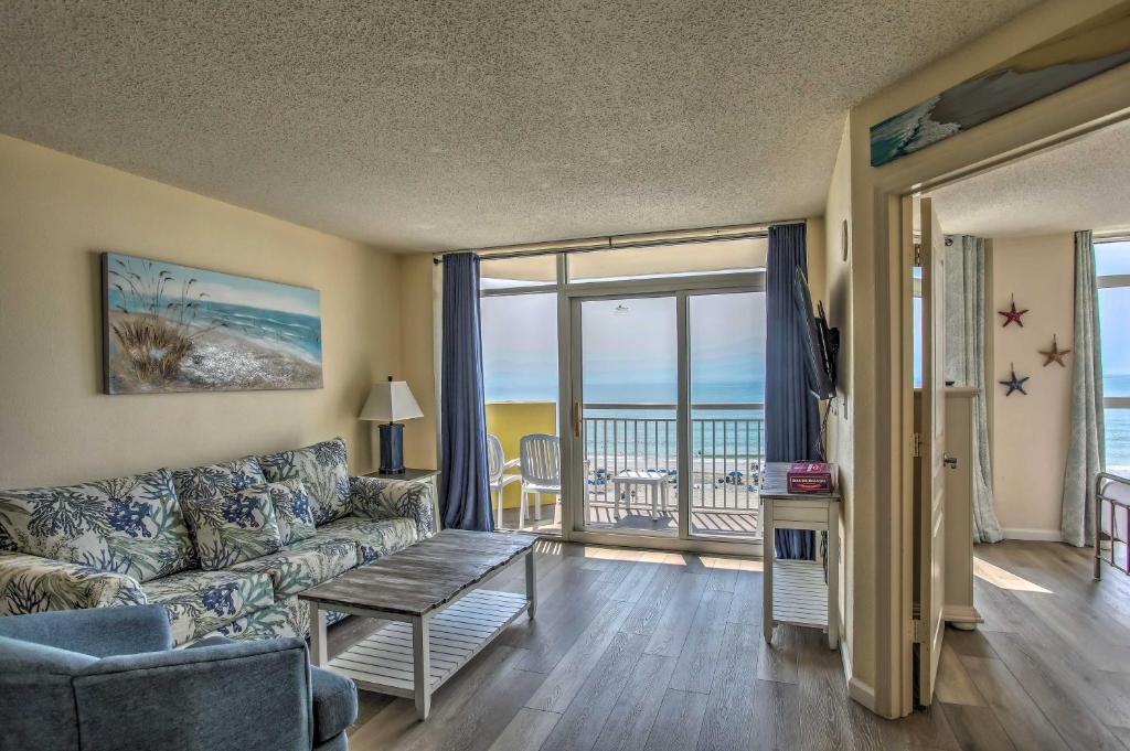 Bay Watch Condo with Oceanfront Balcony and Beach View, Myrtle Beach ...