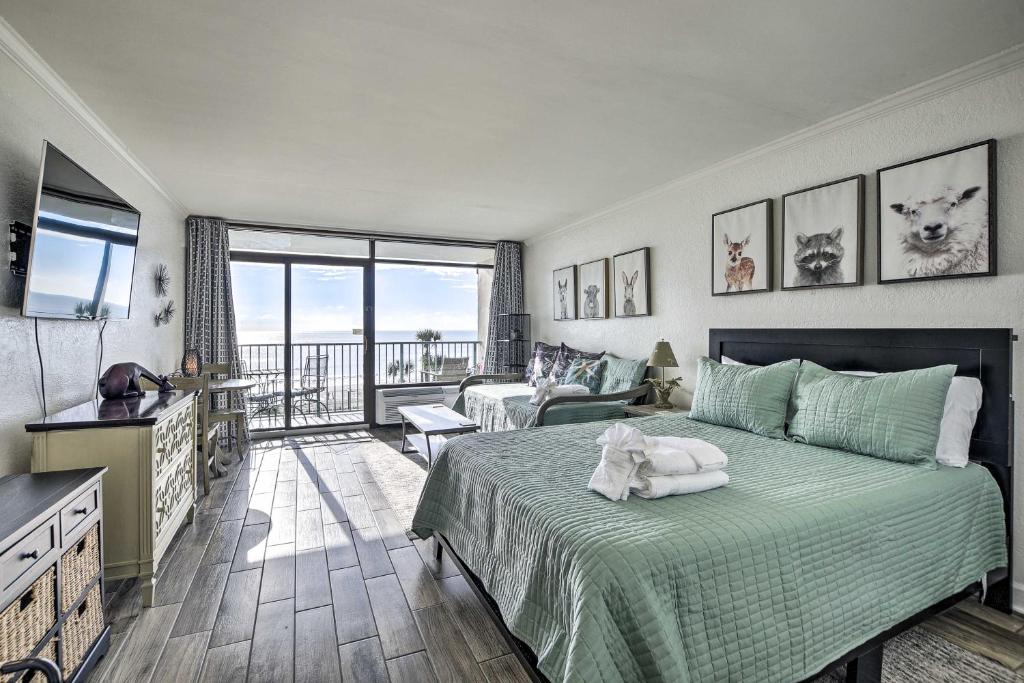 Newly Renovated Oceanfront Studio with Beach Access, Myrtle Beach ...