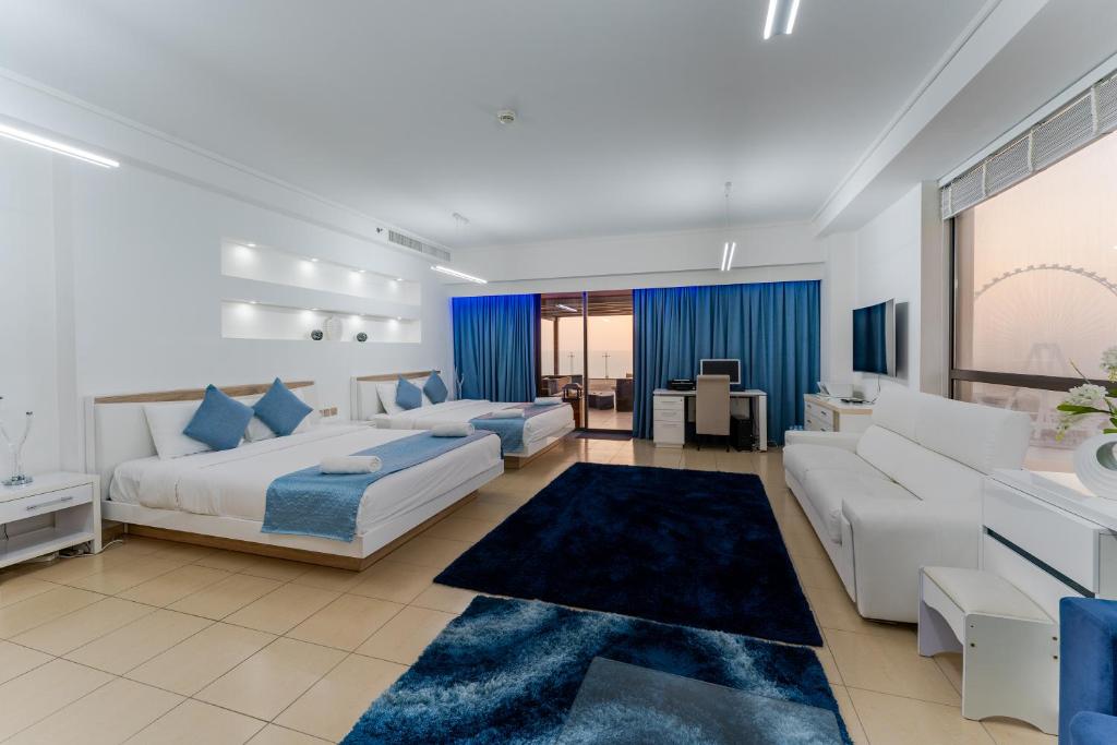 Dubai JBR Amaz Penthouse front sea 5 plus 1 Bdr private Climatized pool ...