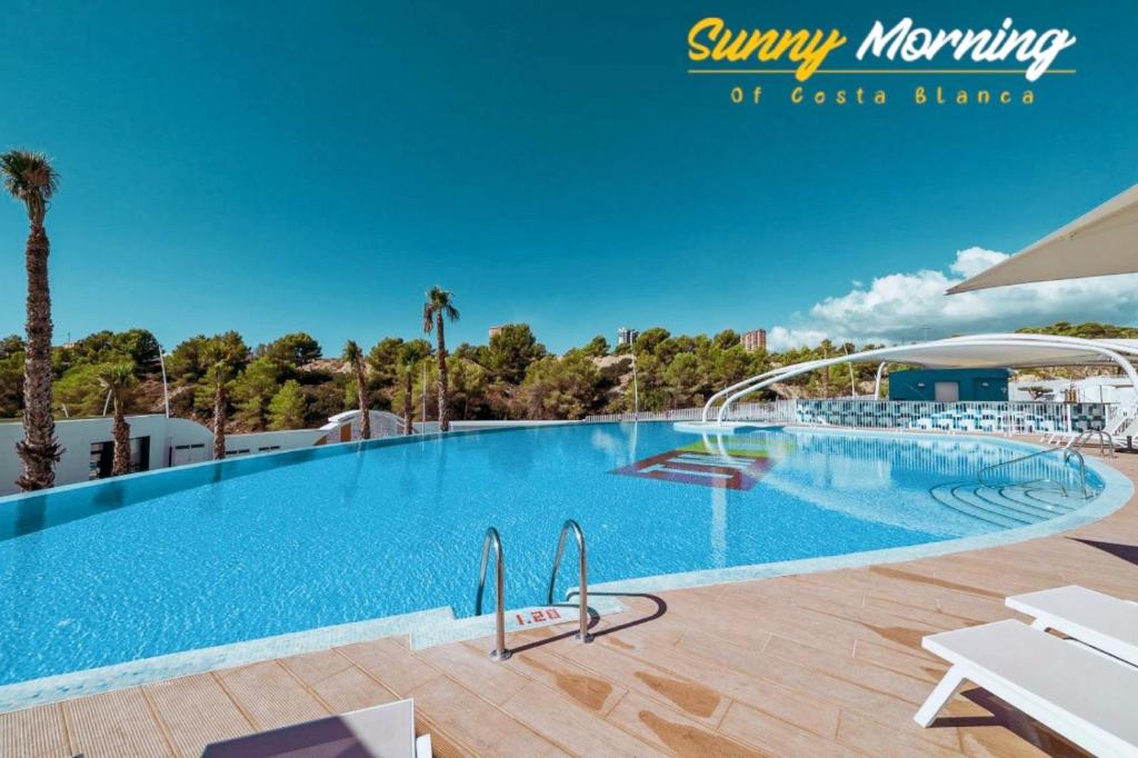 Sunny Morning of Costa Blanca - Sunset Waves Benidorm, Benidorm ...