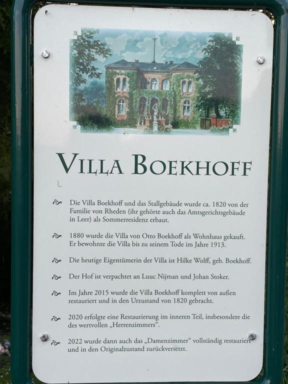 Wohnmobilstellplatz in Leer-Bingumgaste bei der Villa Boekhoff Kommen ...