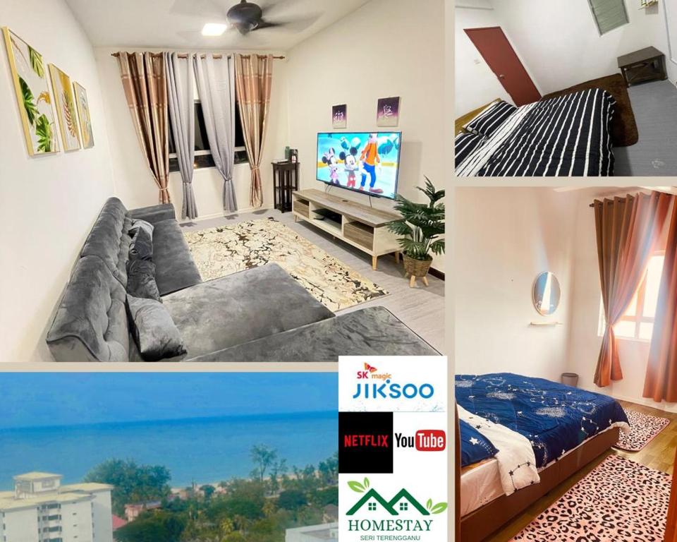 Homestay Seri Terengganu,Apartment Tok Pelam Sea View ,Pantai Batu ...