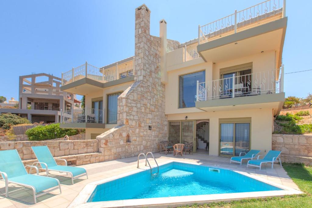 Enjoy amazing sea views at wonderful Villa Selene, Agia Pelagia ...