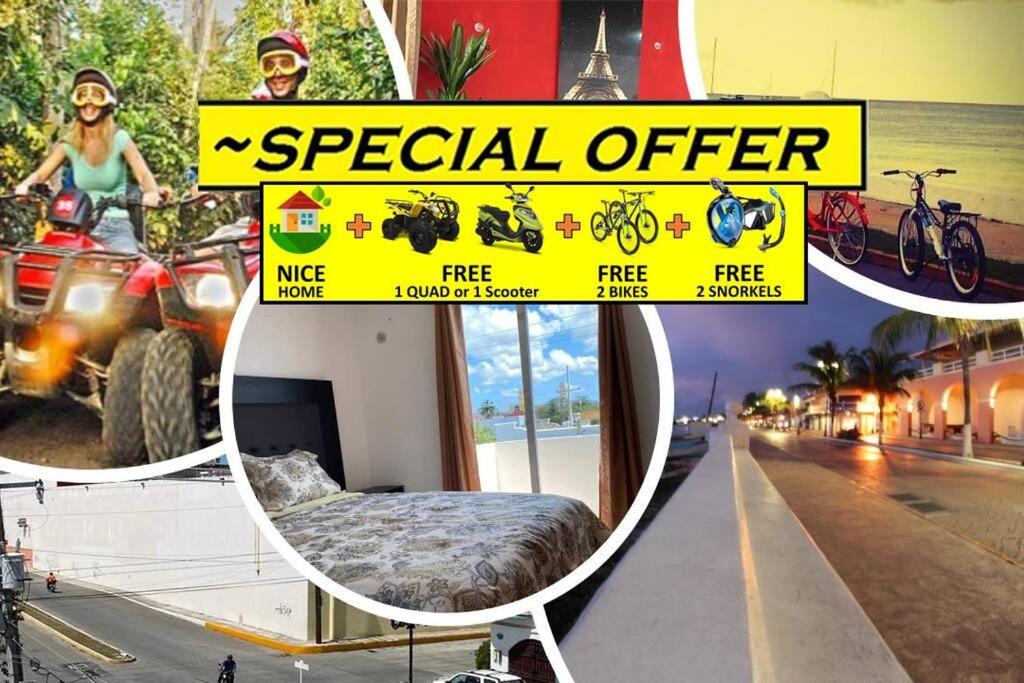 ツ S2bdepa+gratis(1cuatri+scooter+2bicis+2snorkels) - Cozumel