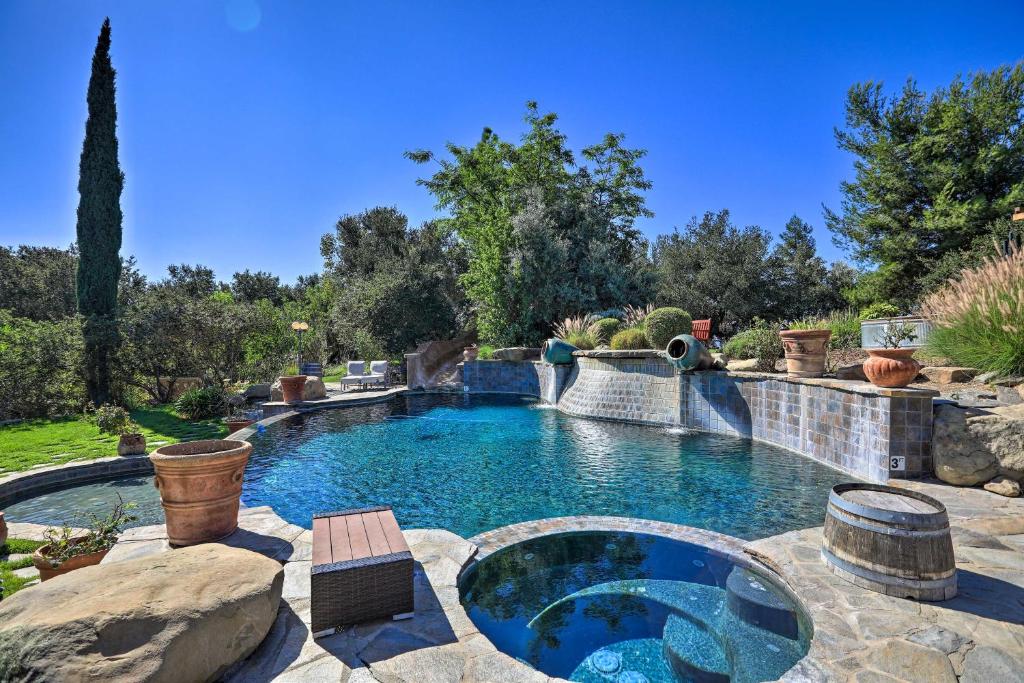 Peaceful Ranch Resort Vineyard View and Private Pool, Solvang ...