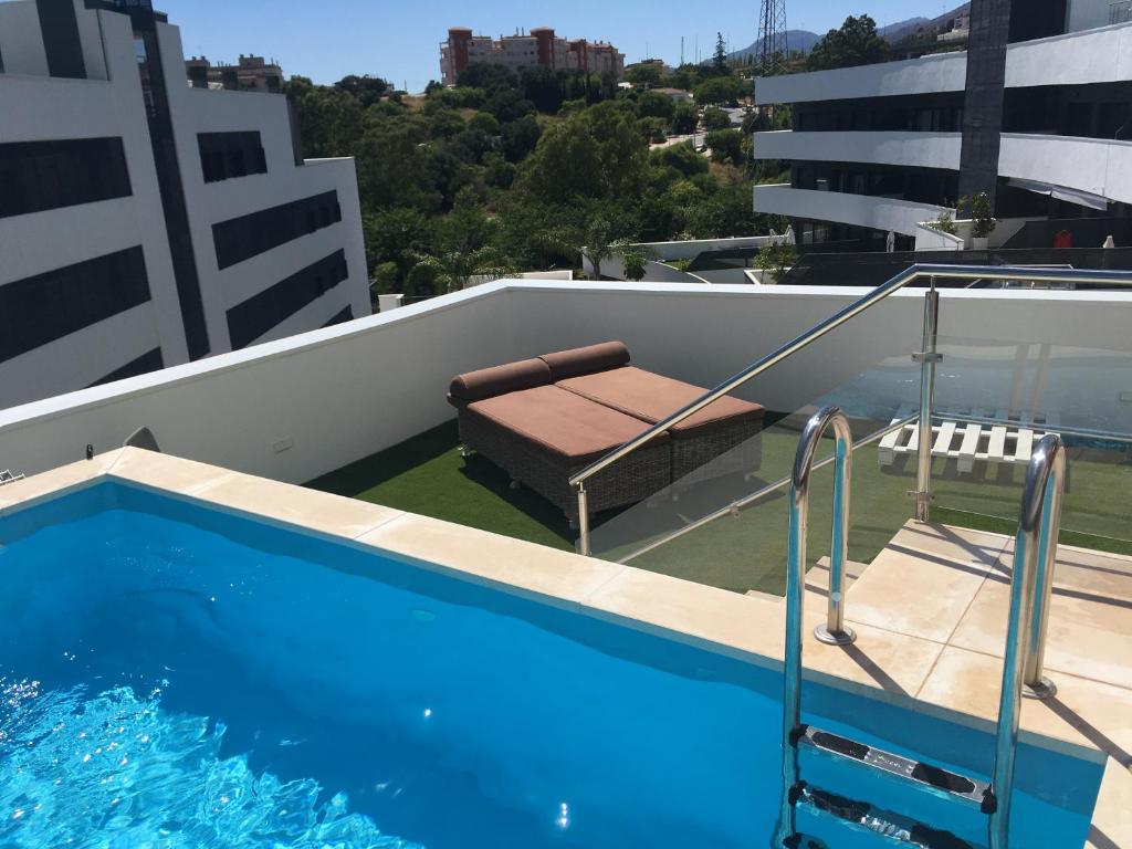 central bright apartment, community pool and own private pool on ...