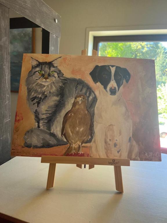 George Bush Cat Painting