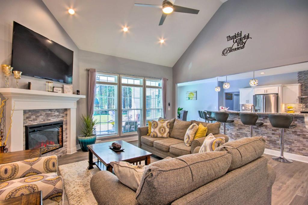 Bright Hopkins Home with Game Room and Fire Pit!, Hopkins ...