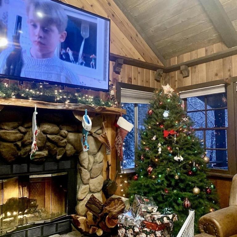 Luxury Rustic Cabin with fireplace, W&D, Jacuzzi, bbq, Big Bear Lake ...