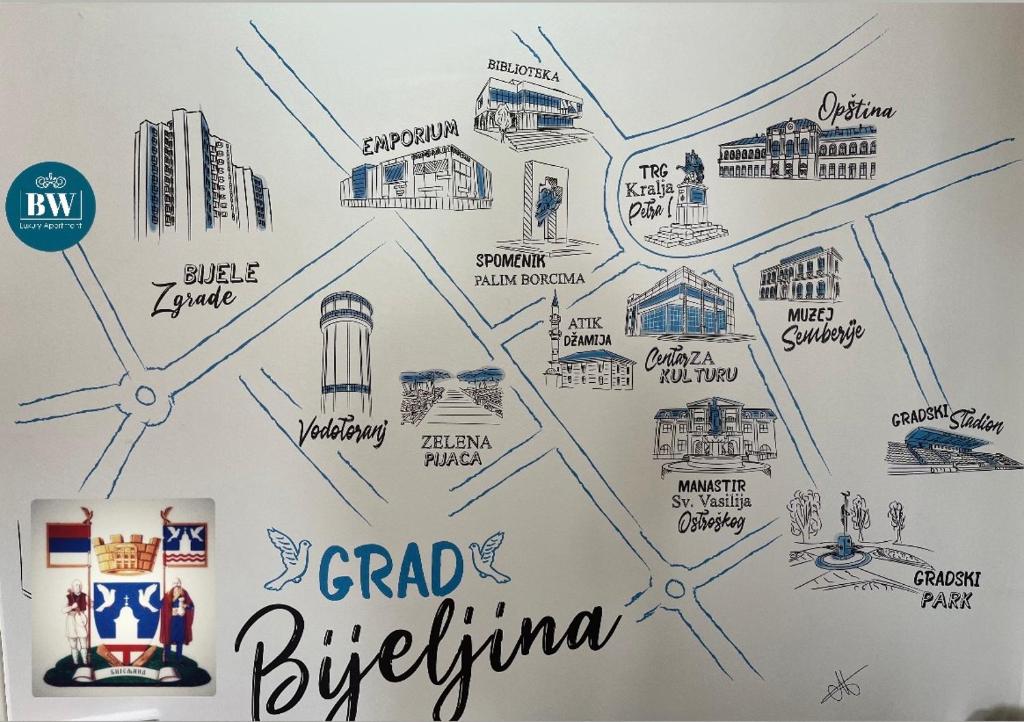 Mapa Grada Bijeljina