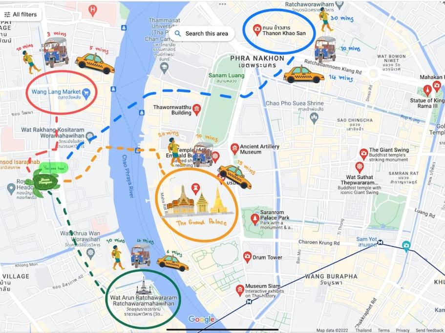 Wat Pho Map