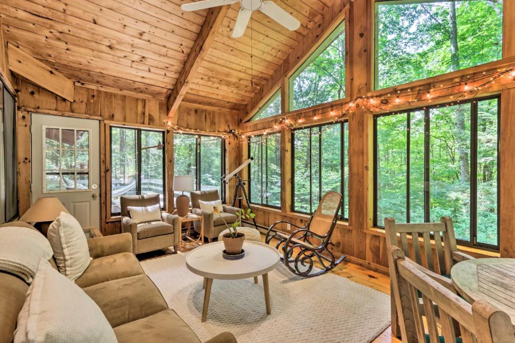 Rustic-Chic Home with Decks Pool and Lake Access, Otis (updated prices ...