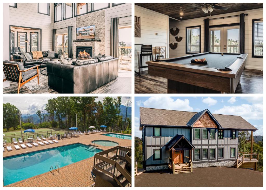 *New* Luxury Modern Farmhouse Cabin*Views*Hot Tub, Gatlinburg (updated ...