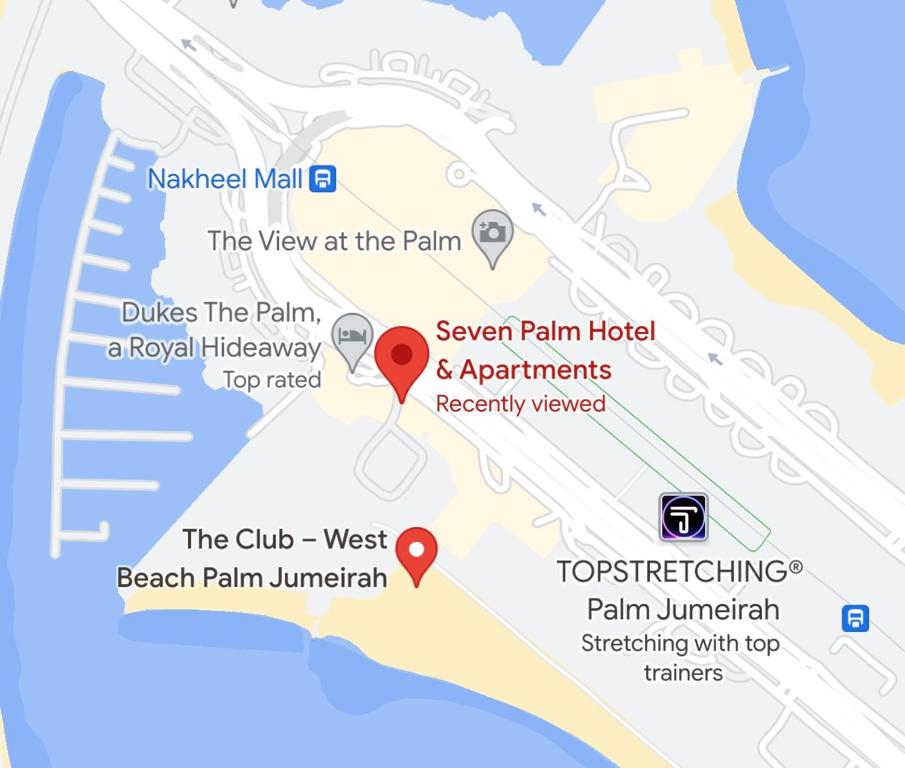 Palm Jumeirah Map