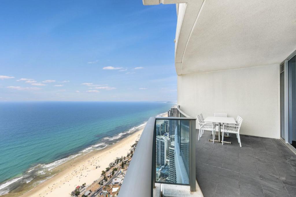 49th Floor Apartment with Ocean and Skyline Views sitting above the ...