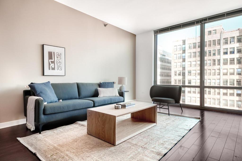 South Loop 1br w gym lounge nr Grant Park CHI-846, Chicago (preços ...