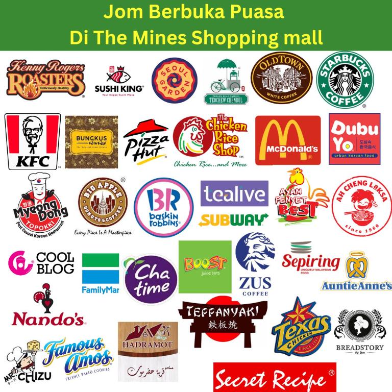 Fast Food Restaurant Logos Collage