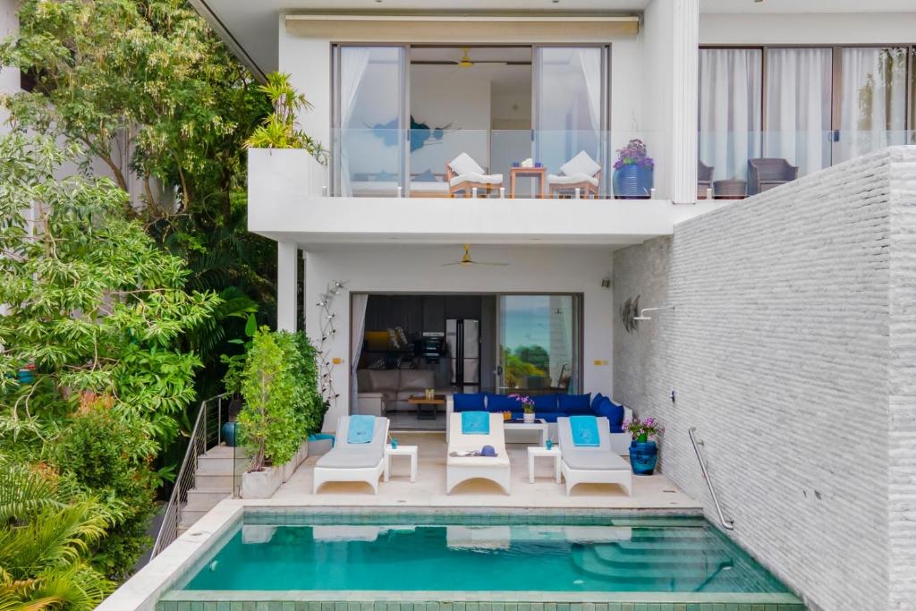 Shades Of Blue - Modern Sea View 4 Bed Pool Villa - Ko Samui