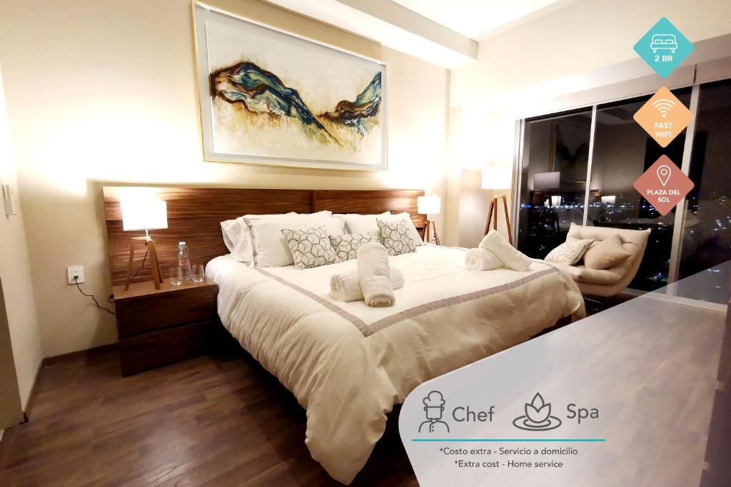 Realsky - Top Floor Condo - 5 Min Plaza La Perla - Zapopan