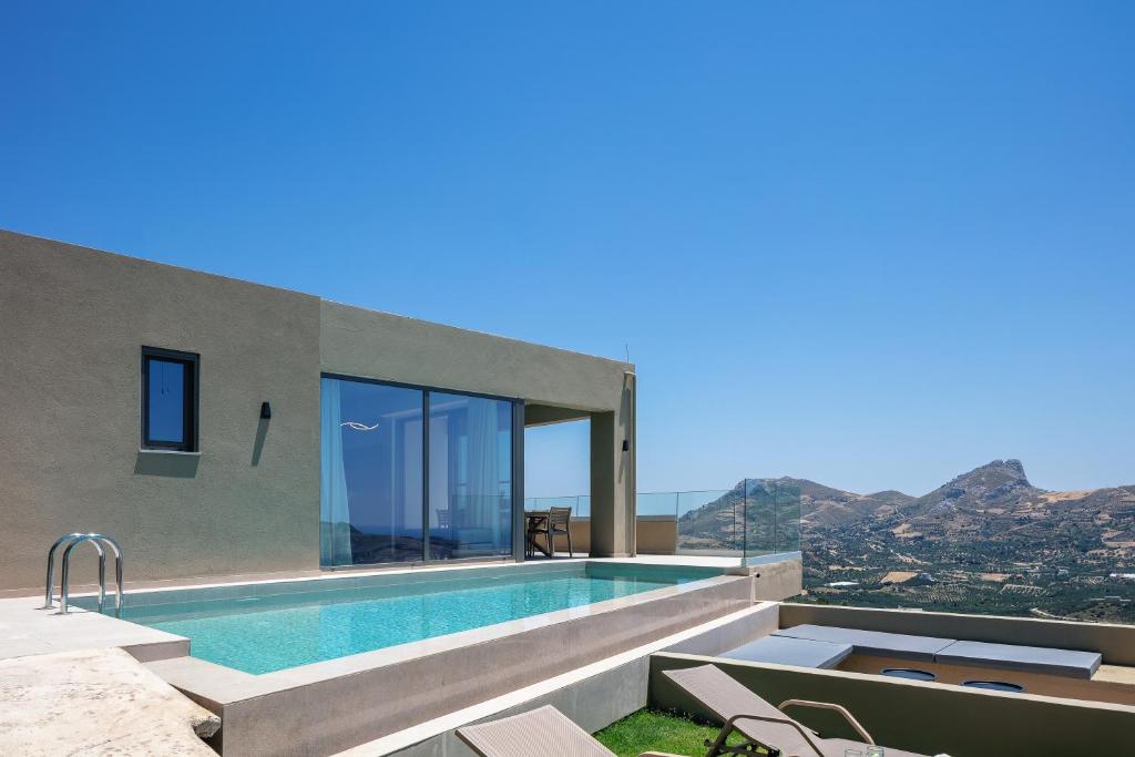 Epsilon Villa, Private Swimming Pool Garden, Panoramic Sunset, Rethymno ...