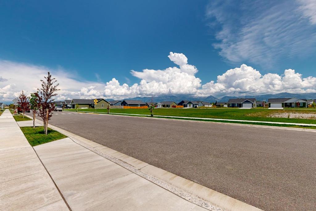 Empty Sidewalk Side View