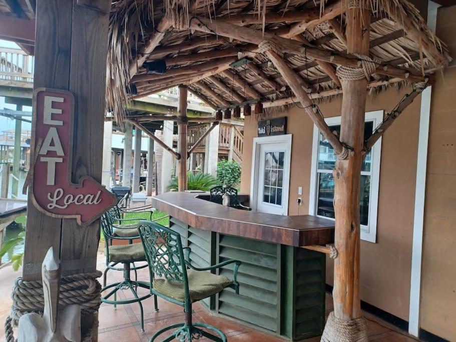 Waterfront Tiki Island, w/ boat slip & palapa bar, Village of Tiki ...