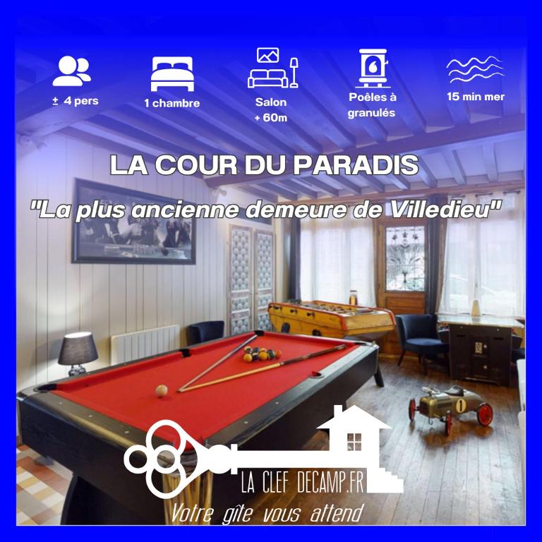 Cour Du Paradis 4pers Billard Baby-foot 20min Mer - Francia