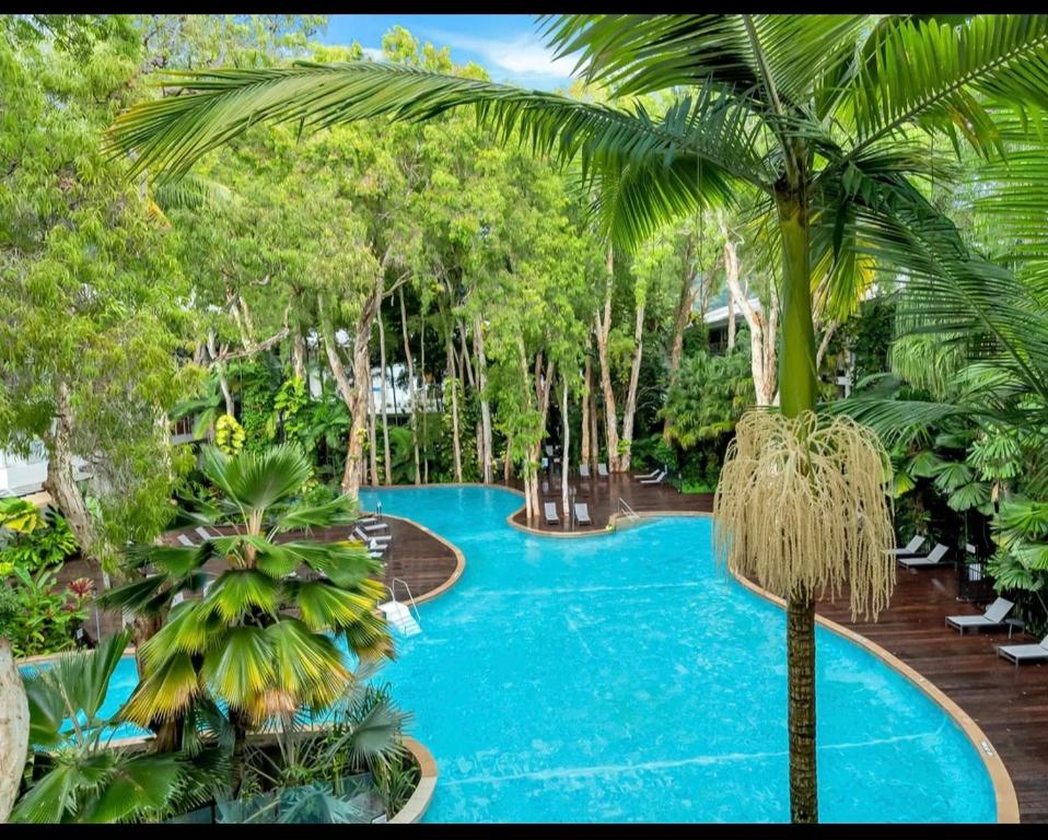 Luxury 2 Bed Palm Cove Unit, Pool & Partial Ocean View from 2nd Floor ...