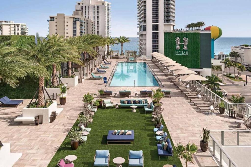 2BR & 2BA Corner Suite Ocean Views at Hyde Beach House, Hollywood ...