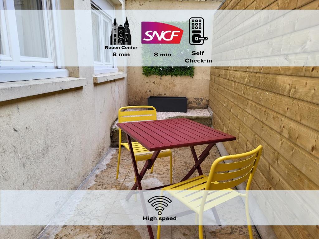 Le Nâgî : Beau studio avec patio privatif, Rouen – Bijgewerkte prijzen 2024