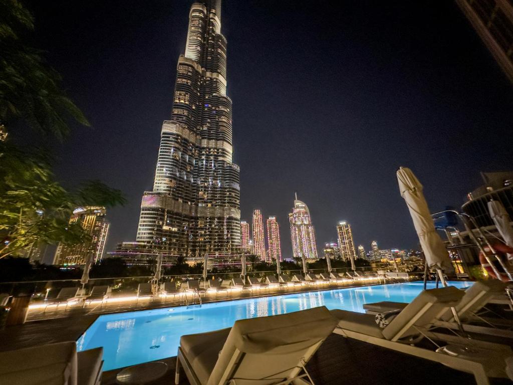 The Address Residences Dubai Opera, Full Burj Khalifa View, Luxurious ...