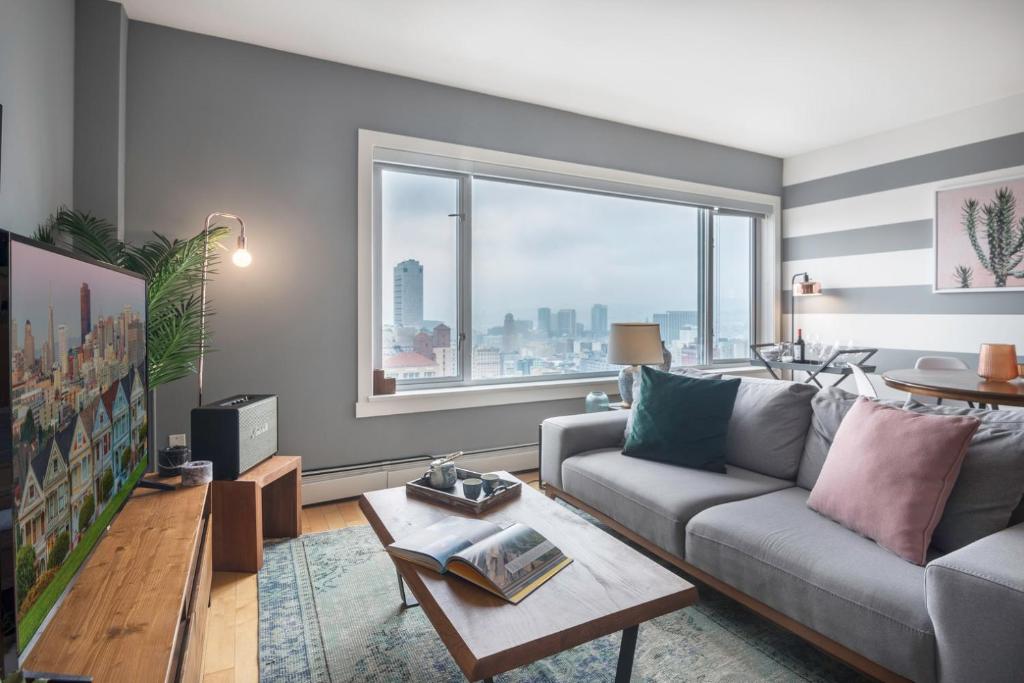 Nob Hill Studio w Gym Sauna City View SFO-5, San Francisco (updated ...