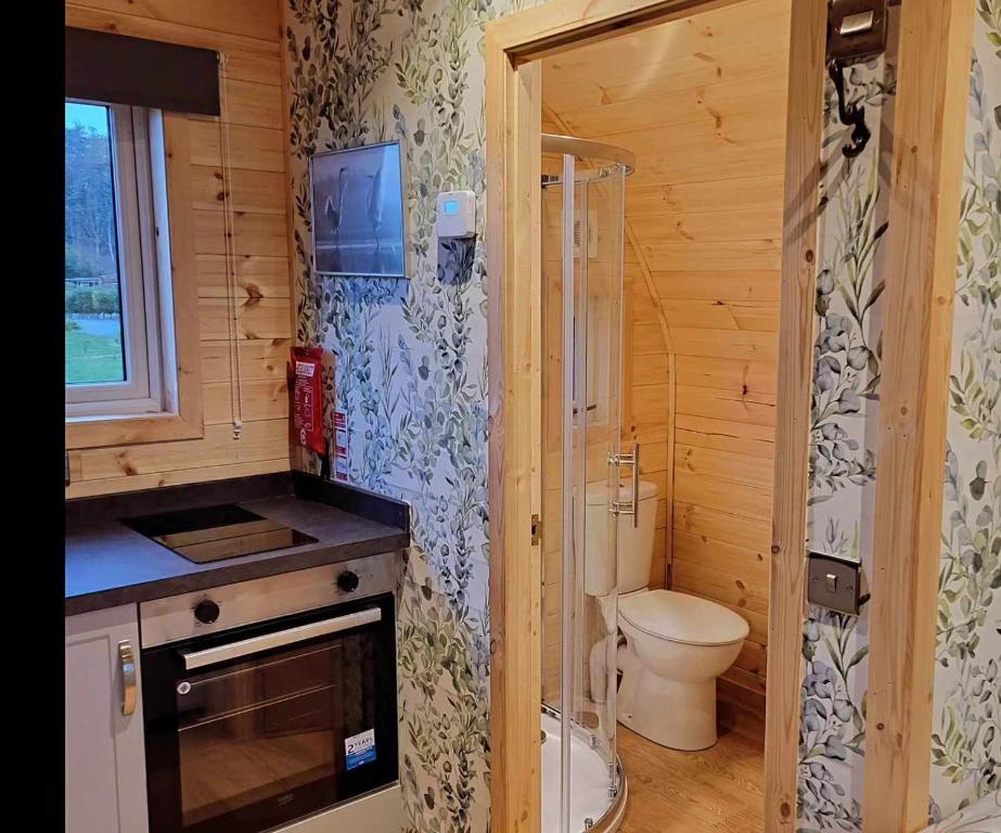 The Galloway Steading - luxury cabin with secure garden and private hot ...