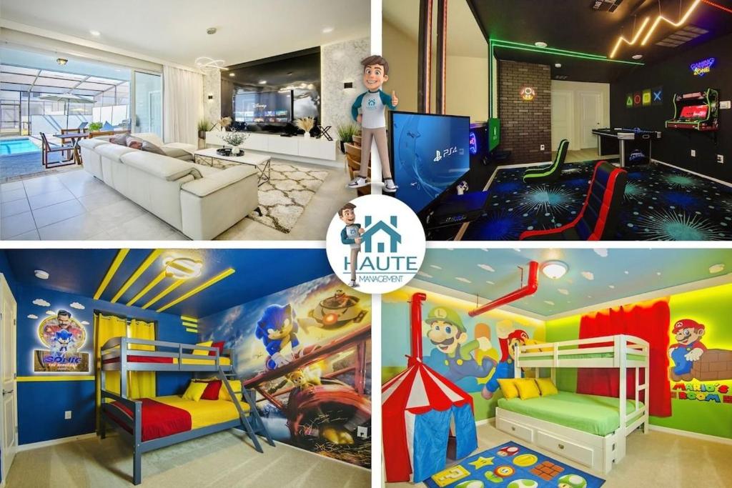 Holiday home *Luxury 5BD/4.5BH w/GameRoom/Themed Bed 8mi/Disney ...