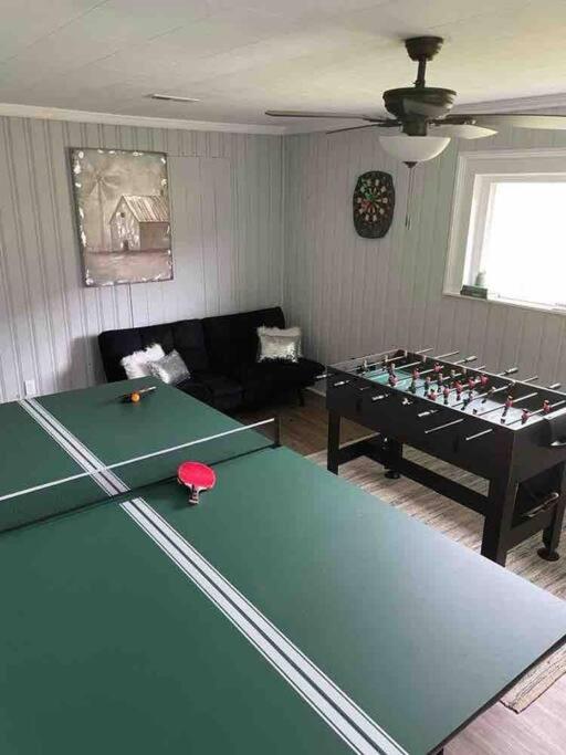 Farmhouse with game room, fire pit and creek, Johnson City (updated ...