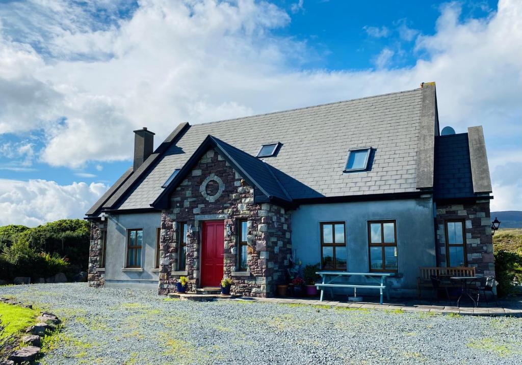Stone fronted detached cottage just over 2 miles from Mulranny village ...
