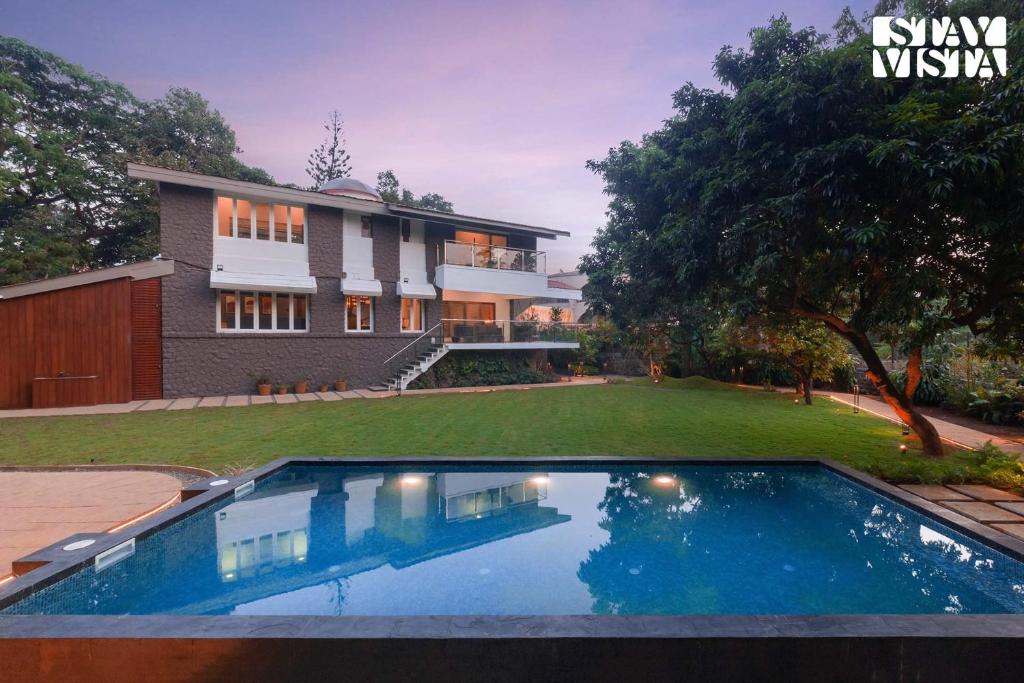 StayVista's House Of J - Embrace Leisure with Lawn, Pool, and Gazebo ...