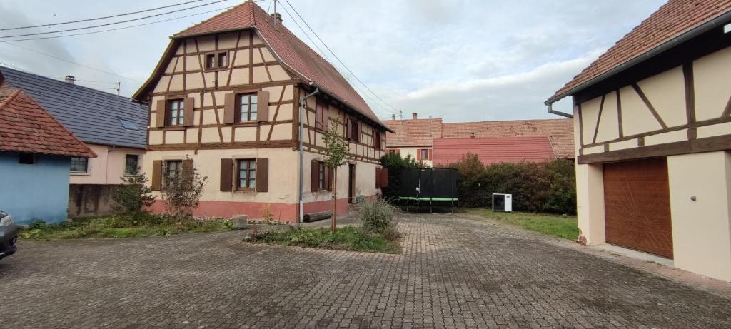 Grande Maison Familiale dans village alsacien, cour, jardin, proche ...