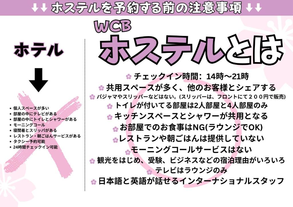 Wild Cherry Blossom-HOSTEL,TOKYO KOGANEI（小金井市）– 2024年 最新料金